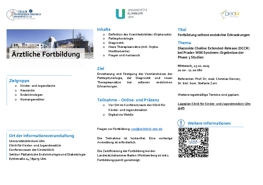 Diazoxide Choline Extended-Release (DCCR) bei Prader-Willi Syndrom ...