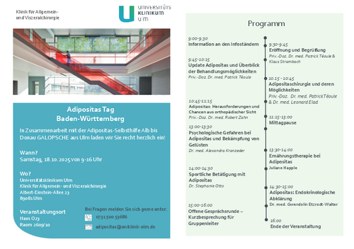 Adipositas Tag Baden-Württemberg 2025 | Universitätsklinikum Ulm