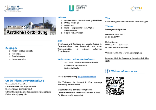 Monogene Adipositas | Universitätsklinikum Ulm